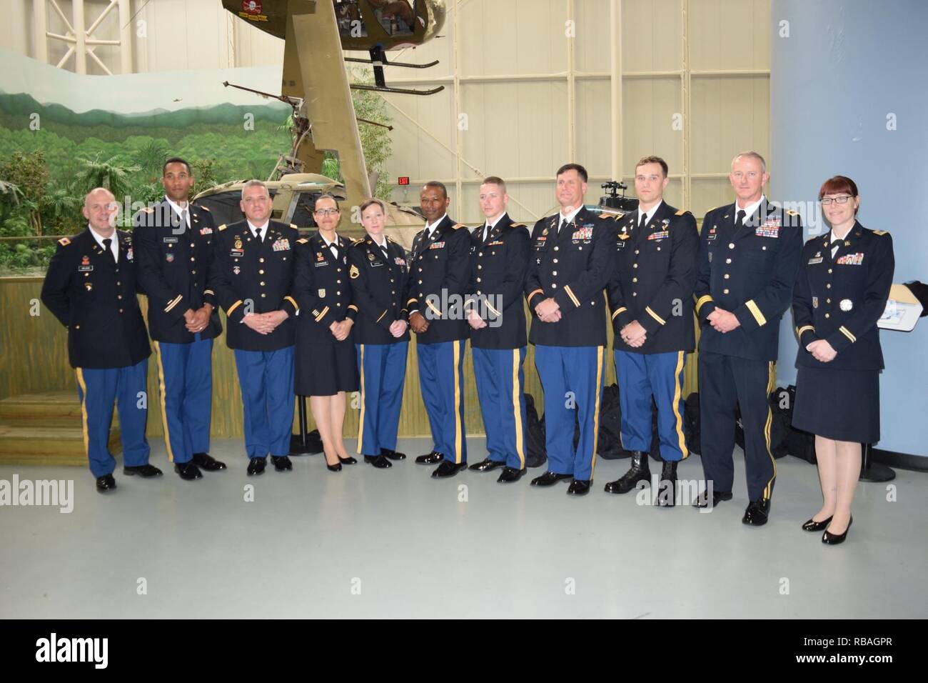 Senior leaders of the Georgia Army National Guard congratulate the ...