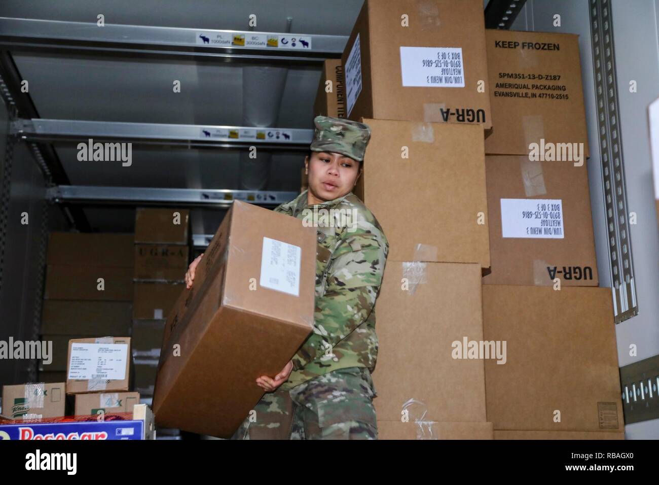 U.S. Army Soldier Sgt. Catherine Ribon assigned to the 91st Brigade ...