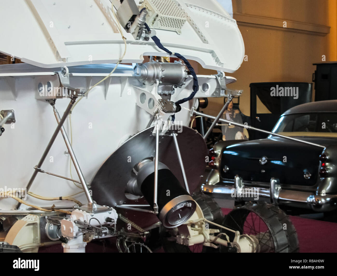 Museum of retro cars, St Petersburg, Russia - December 19, 2018 ...