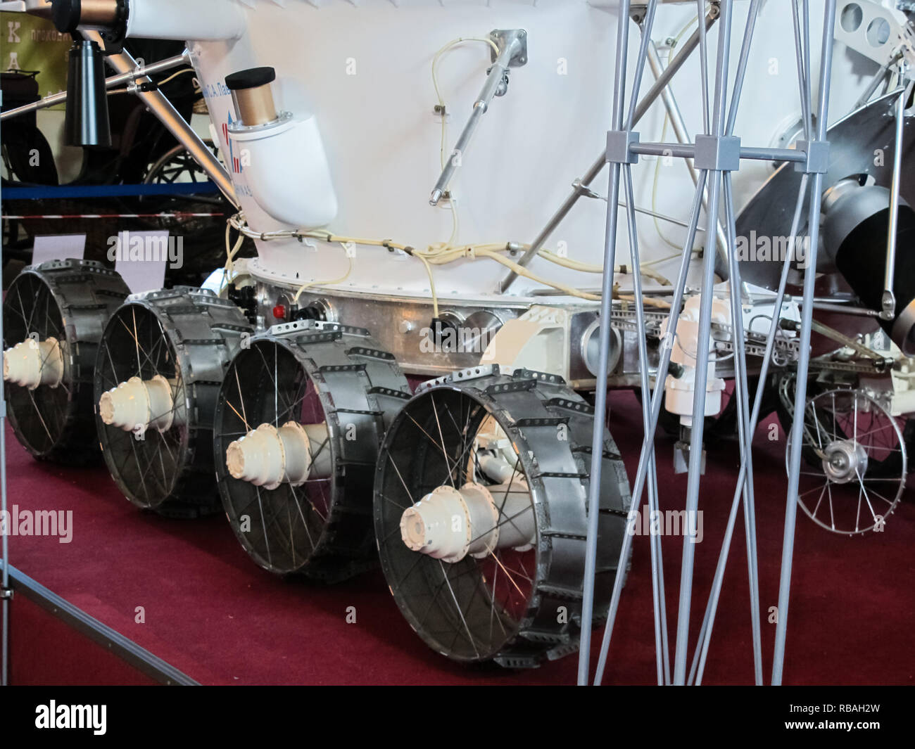 Museum of retro cars, St Petersburg, Russia - December 19, 2018 ...