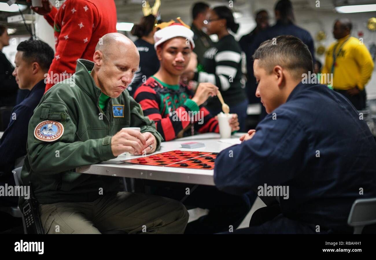 SAN DIEGO (Dec. 19, 2018) Capt. Peter Riebe, executive officer of the ...