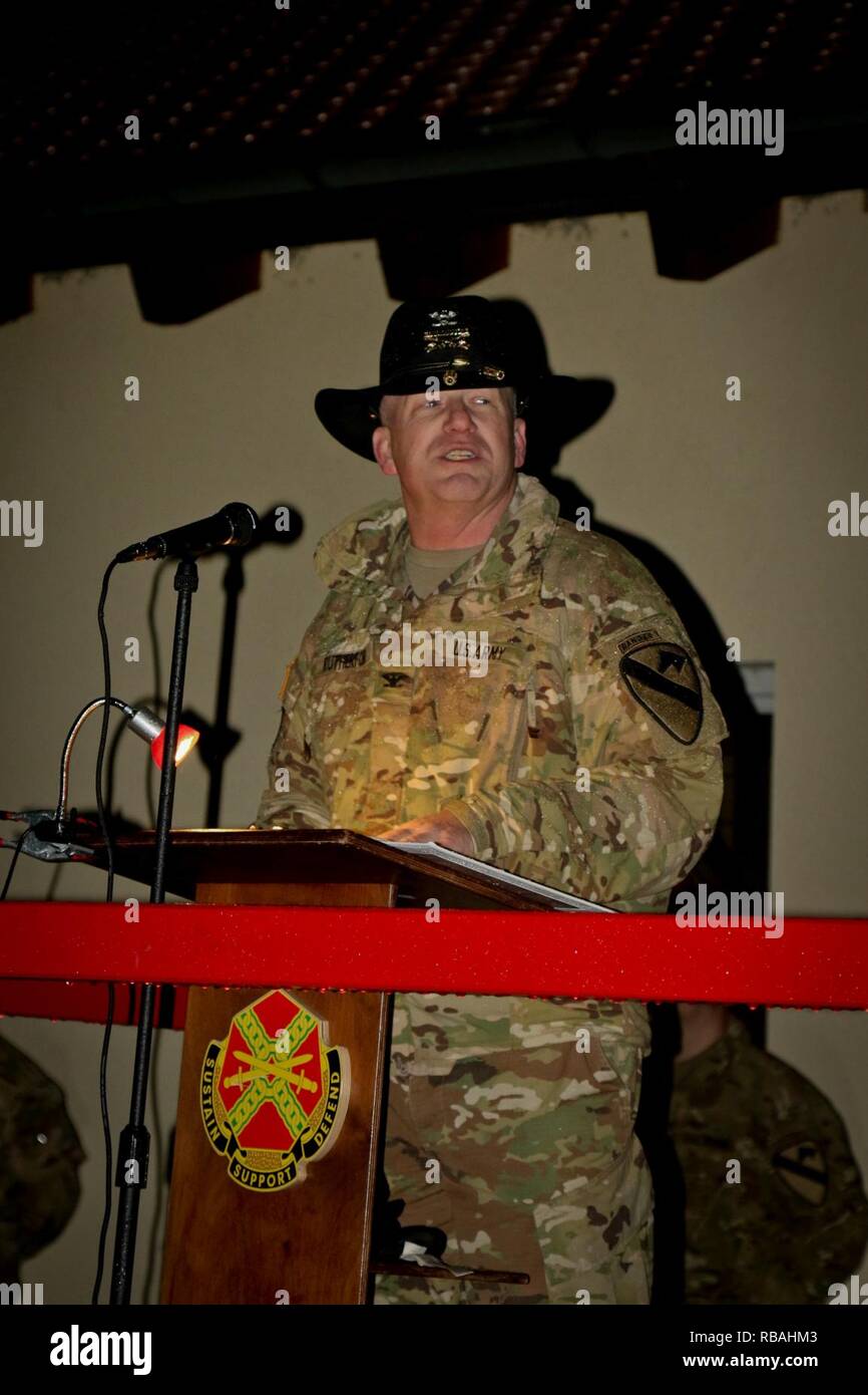 U.S. Army Col. Wilson “Trey” R. Rutherford IV the commander of 1st ...