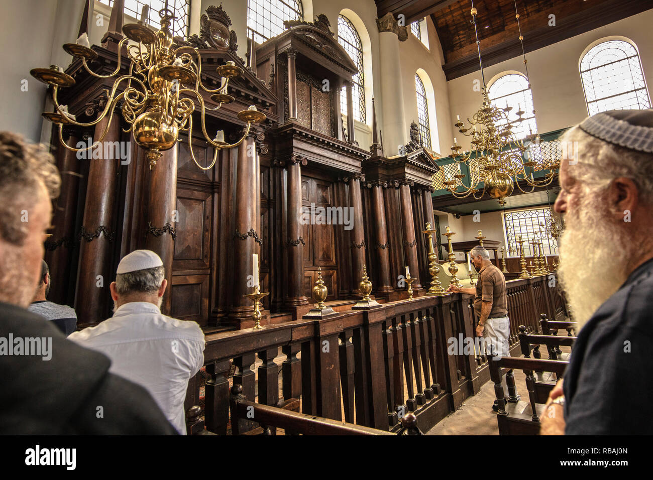 The Netherlands, Amsterdam, Jewish Cultural Quarter. Jewish people from ...
