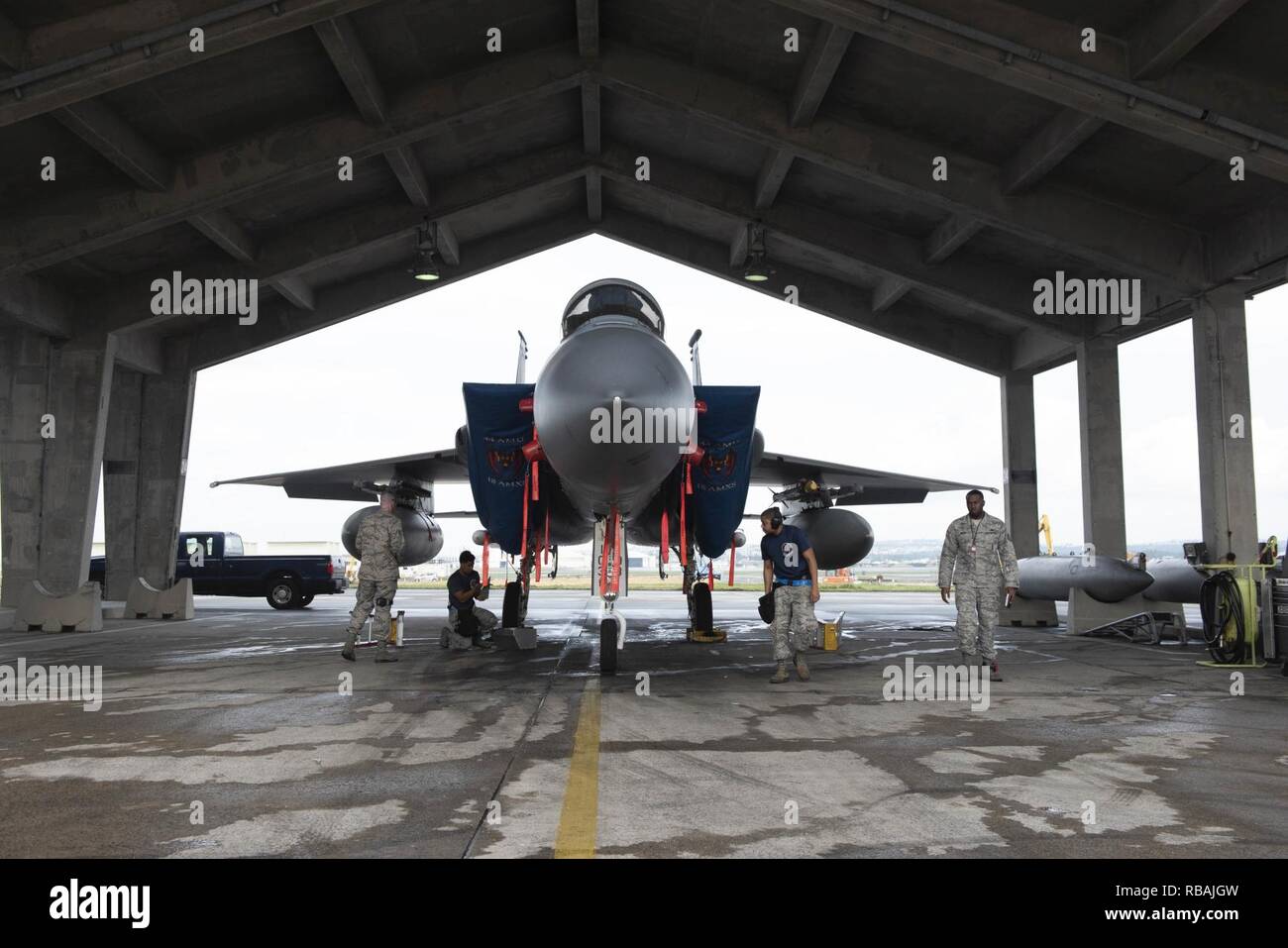 U.S. Airmen participate in a weapons loading competition Dec. 21, 2018 ...