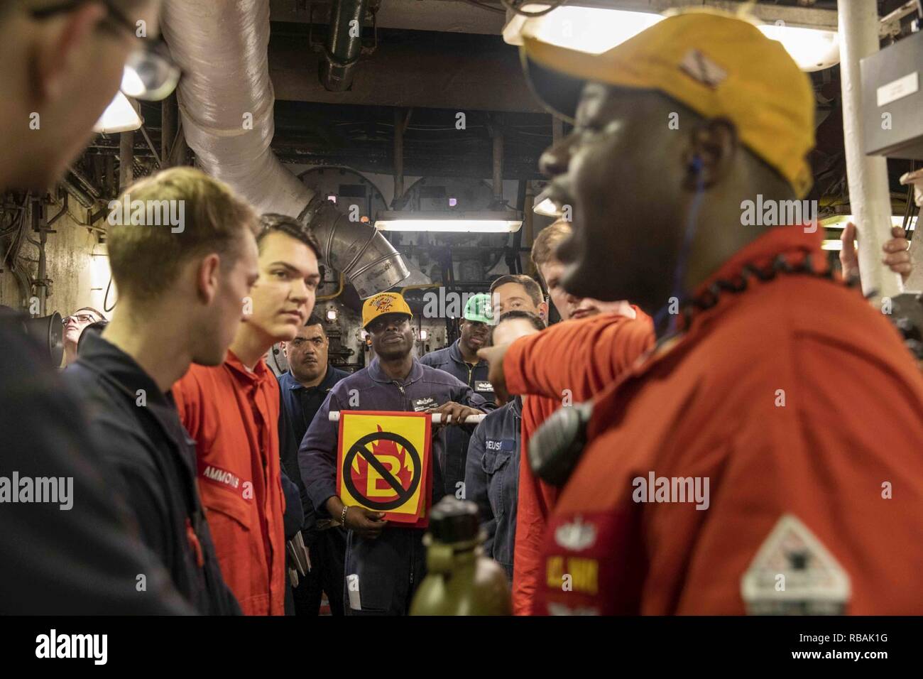 ATLANTIC OCEAN (Dec. 22, 2018) Ship's Serviceman 2nd Class Opeyemi ...