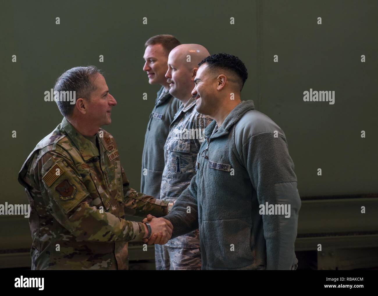 Air Force Chief of Staff Gen. David L. Goldfein shakes hands with 39th ...