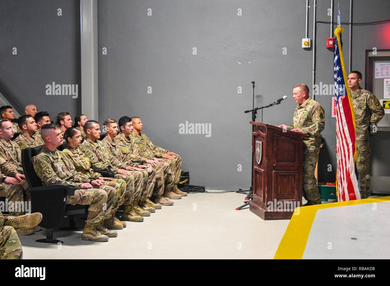 Basic Leader Course class 18-15 on graduates at Bagram Airfield ...