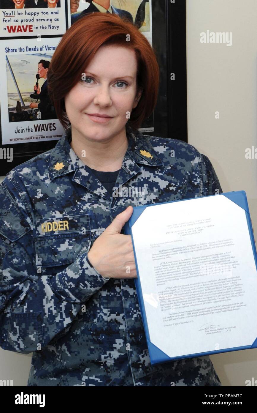 Lt. Cmdr. Gennell Kidder, director of Resource Management, Naval ...