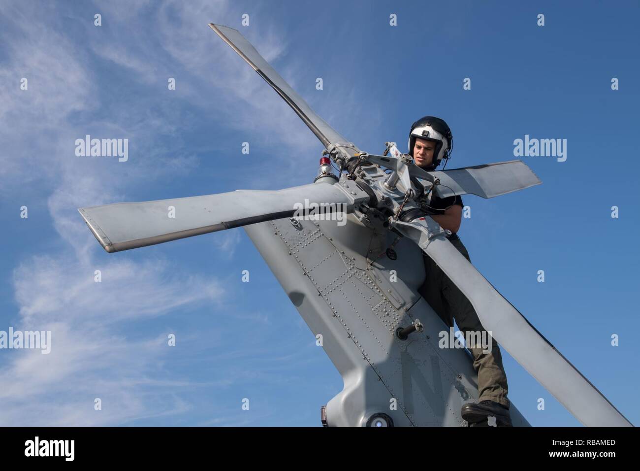 U.S. Navy Naval Air Crewman (Helicopter) 2nd Class Brennan Mellortaylor ...
