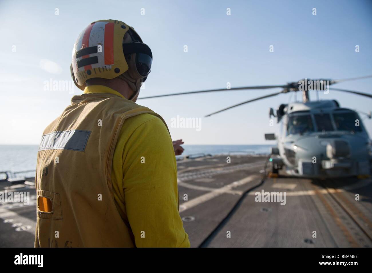 U.S. Navy Boatswain’s Mate 3rd Class Andrew Flesdickerman, from ...