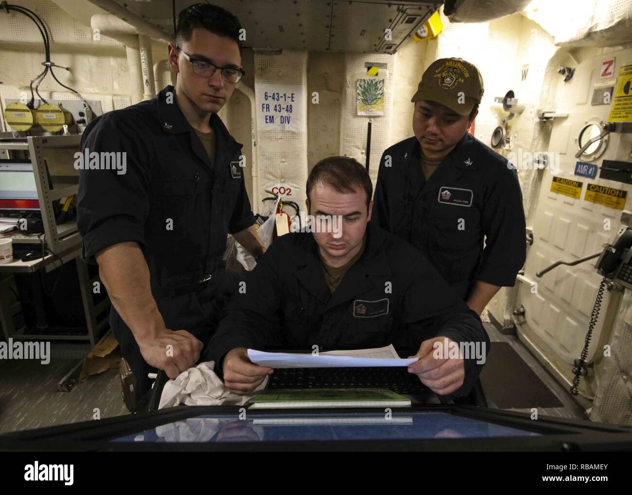 ATLANTIC OCEAN (Dec. 26, 2018) Electrician’s Mate 3rd Class Michael ...