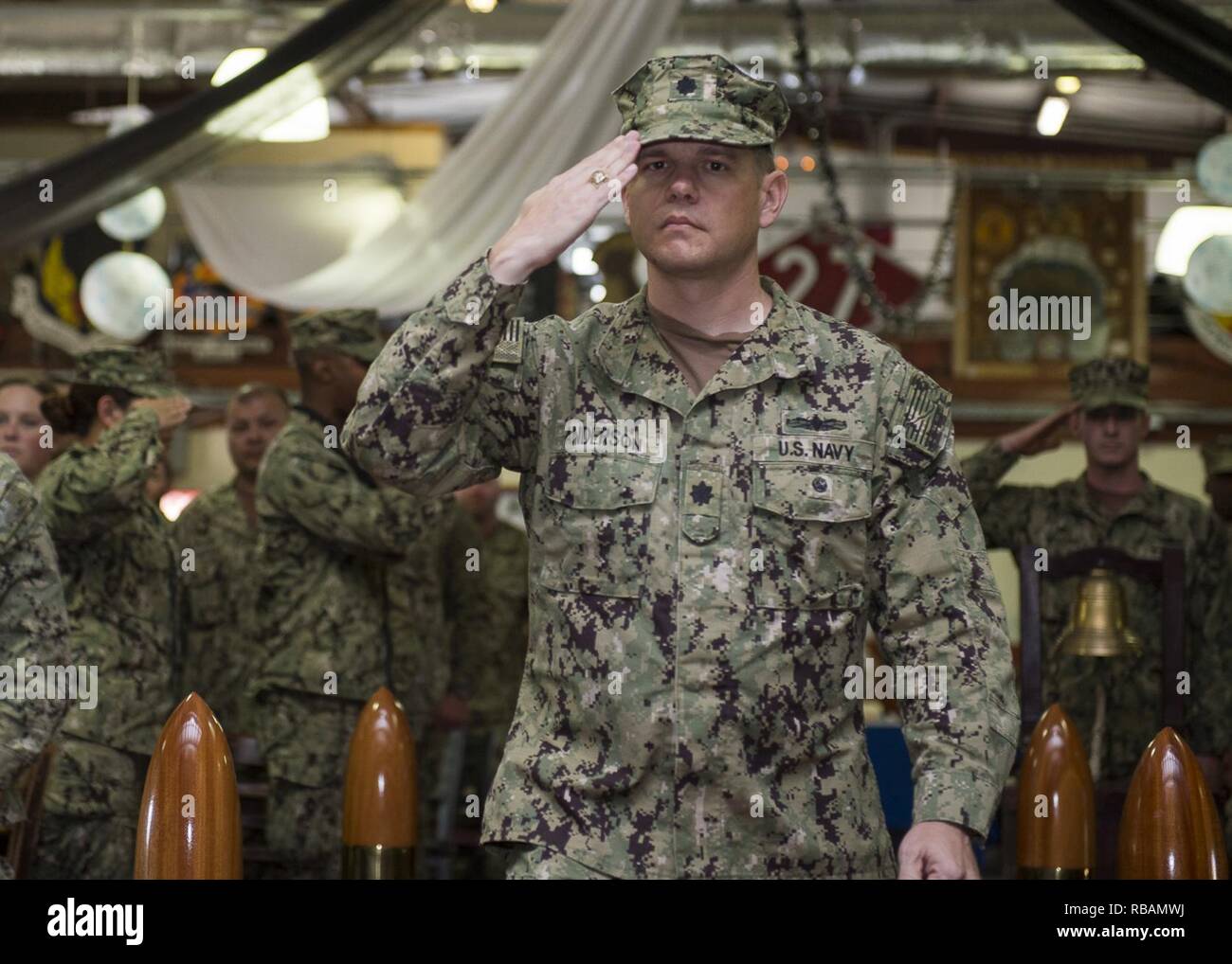 CAMP LEMONNIER, Djibouti - U.S. Navy Cdr. Andrew E. Anderson, commander ...
