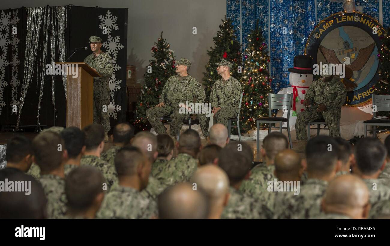 CAMP LEMONNIER, Djibouti - U.S. Navy Cdr. Andrew E. Anderson, commander ...