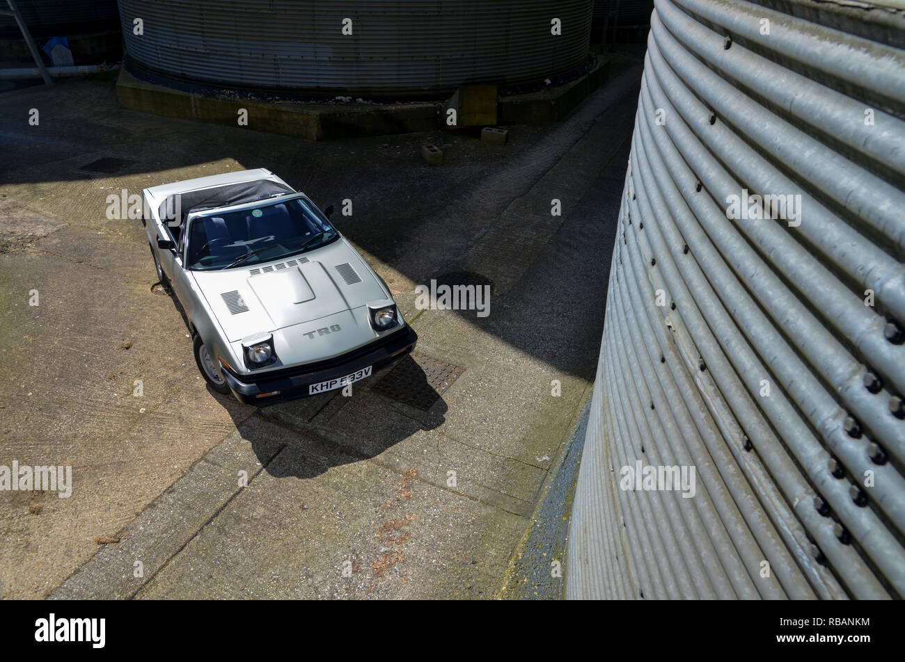 The first fuel injected Triumph TR8 sports car from 1980 Stock Photo ...