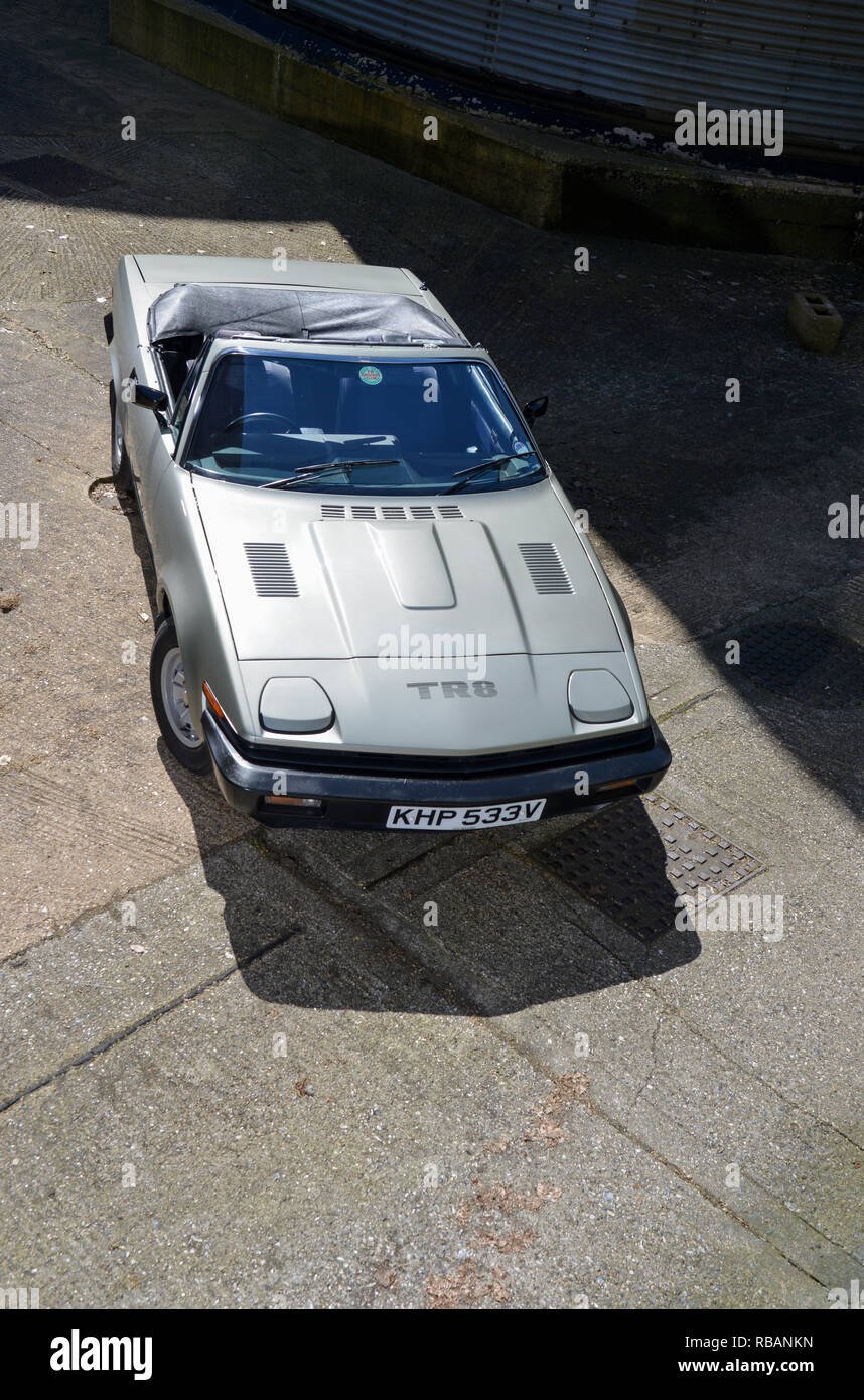 The first fuel injected Triumph TR8 sports car from 1980 Stock Photo ...