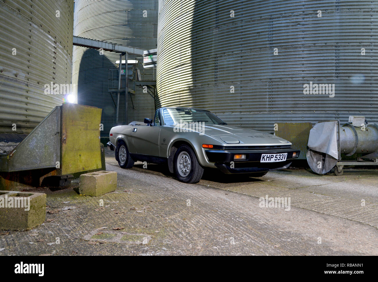 The first fuel injected Triumph TR8 sports car from 1980 Stock Photo ...