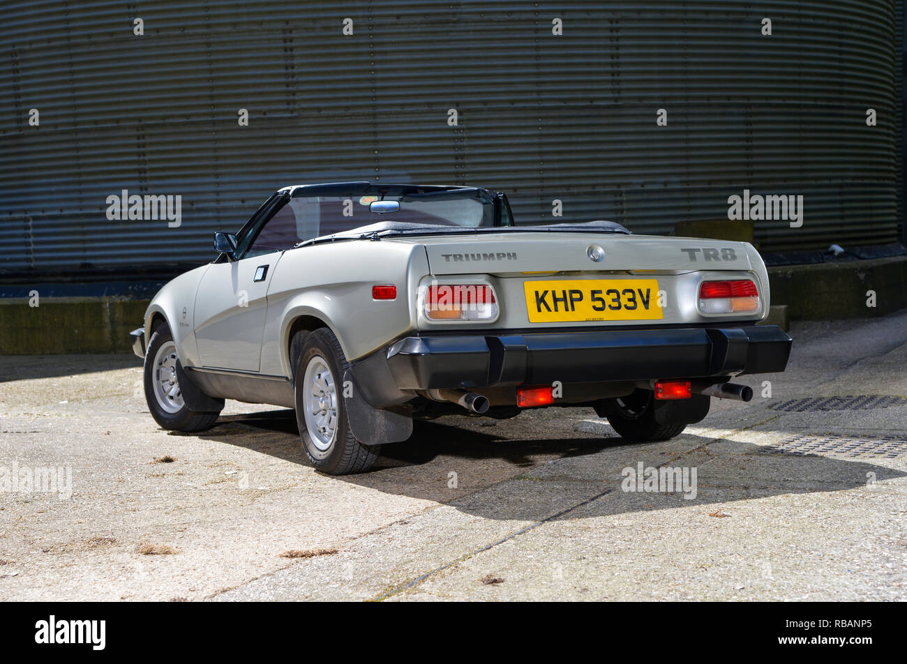 The first fuel injected Triumph TR8 sports car from 1980 Stock Photo ...