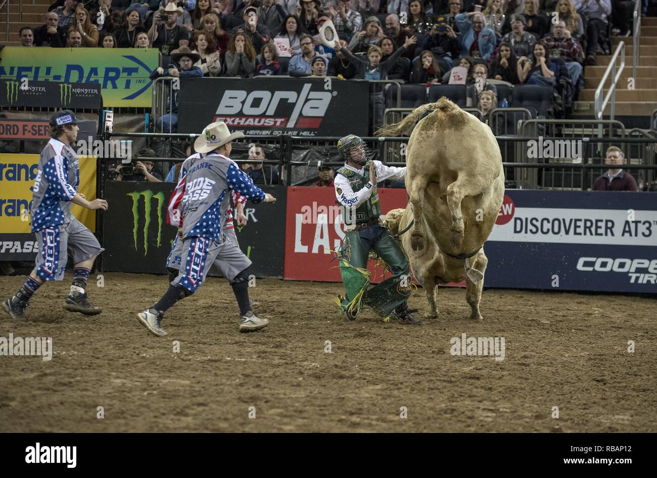 Jess Lockwood, the winner Unleash The Beast - Professional Bull Riders ...