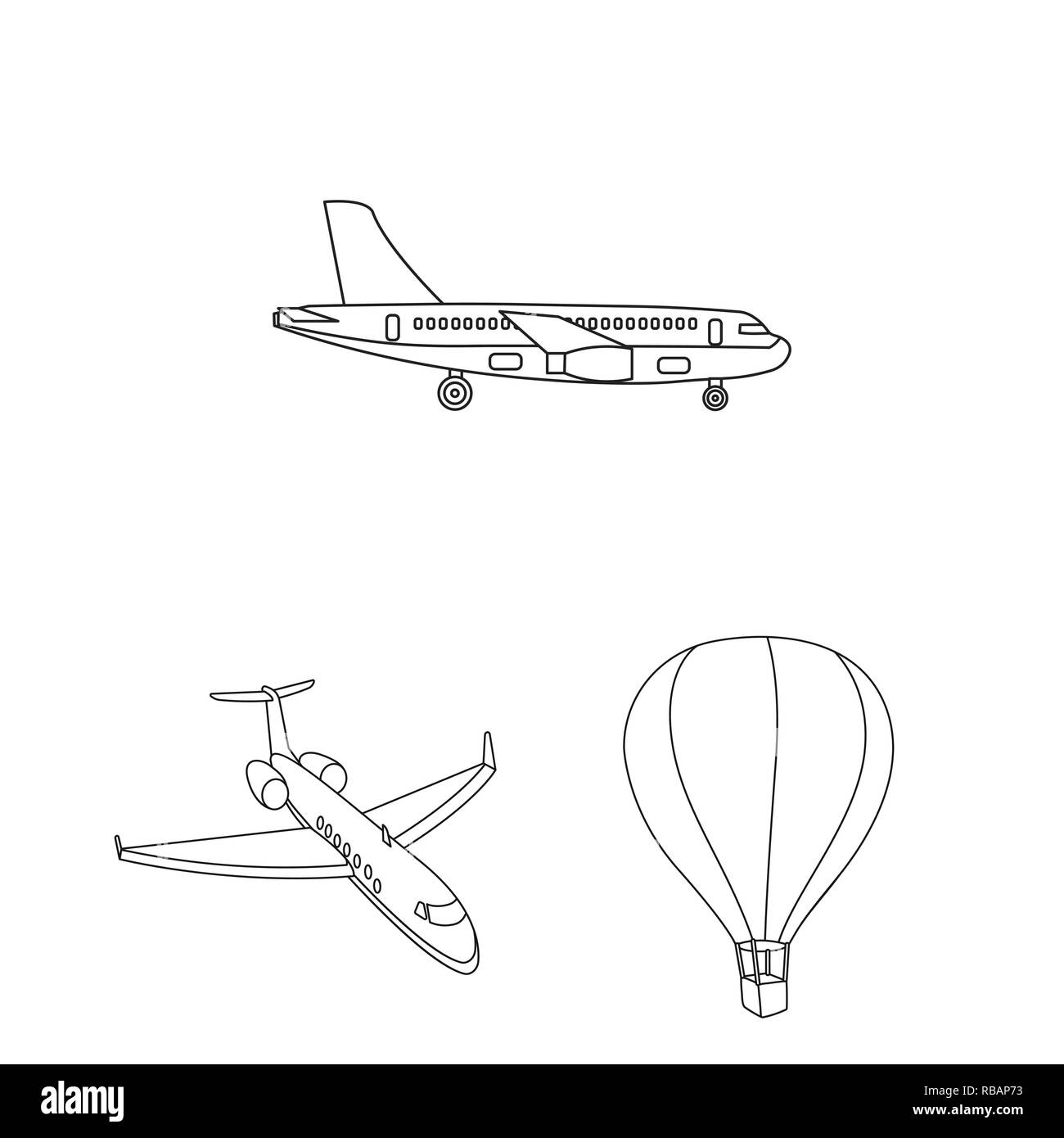 Balloon,airplane,aircraft,commercial,aeroplane,plane,jet,mockup,front ...