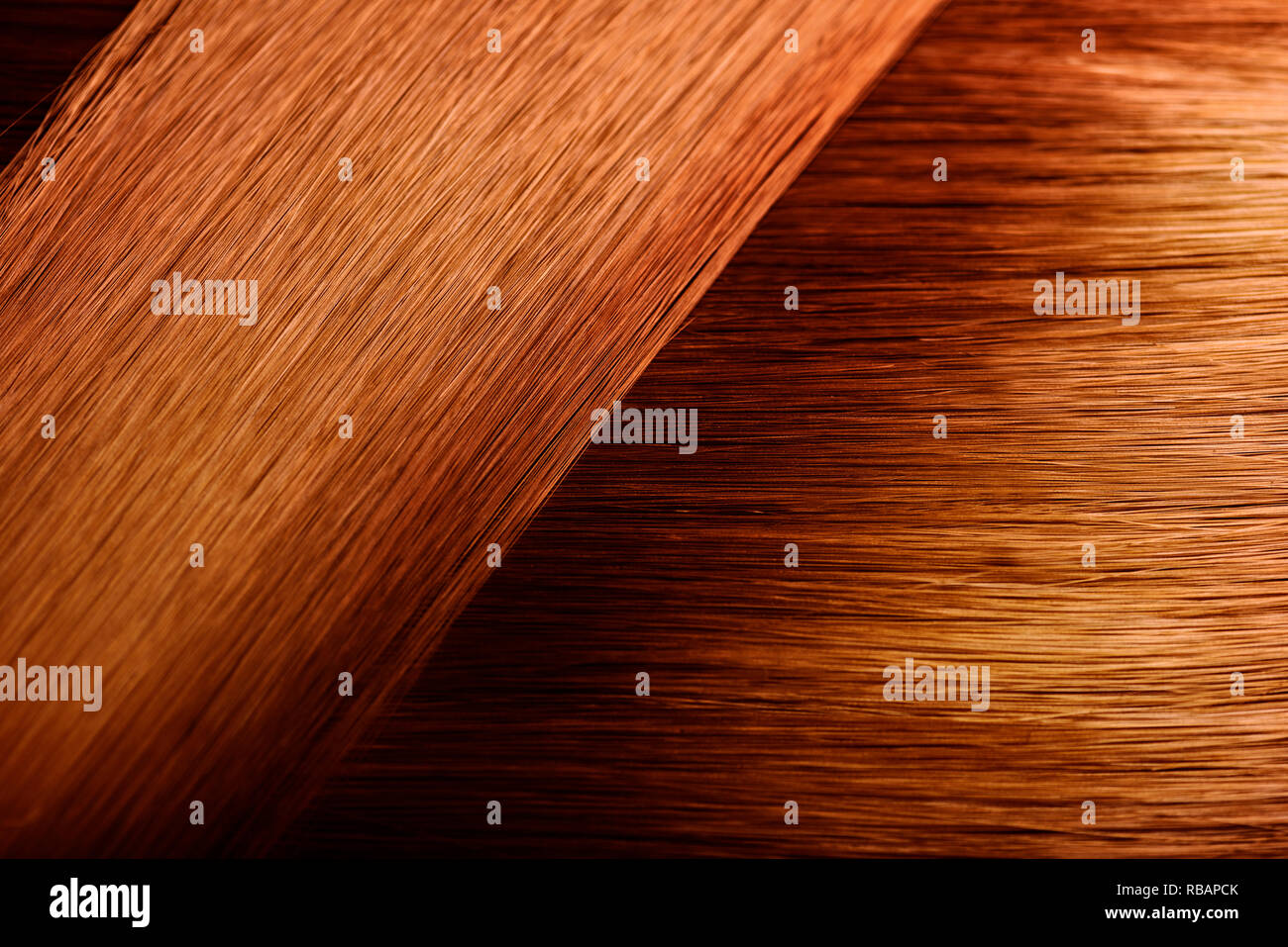 Perfect healthy dyed red hair sample. Color hairstyle palette swatches ...