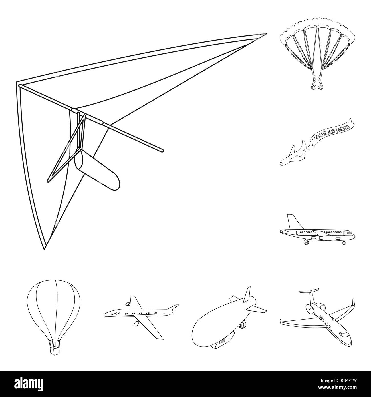 airplane,Balloon,airship,parachute,aircraft,commercial,aeroplane,plane ...
