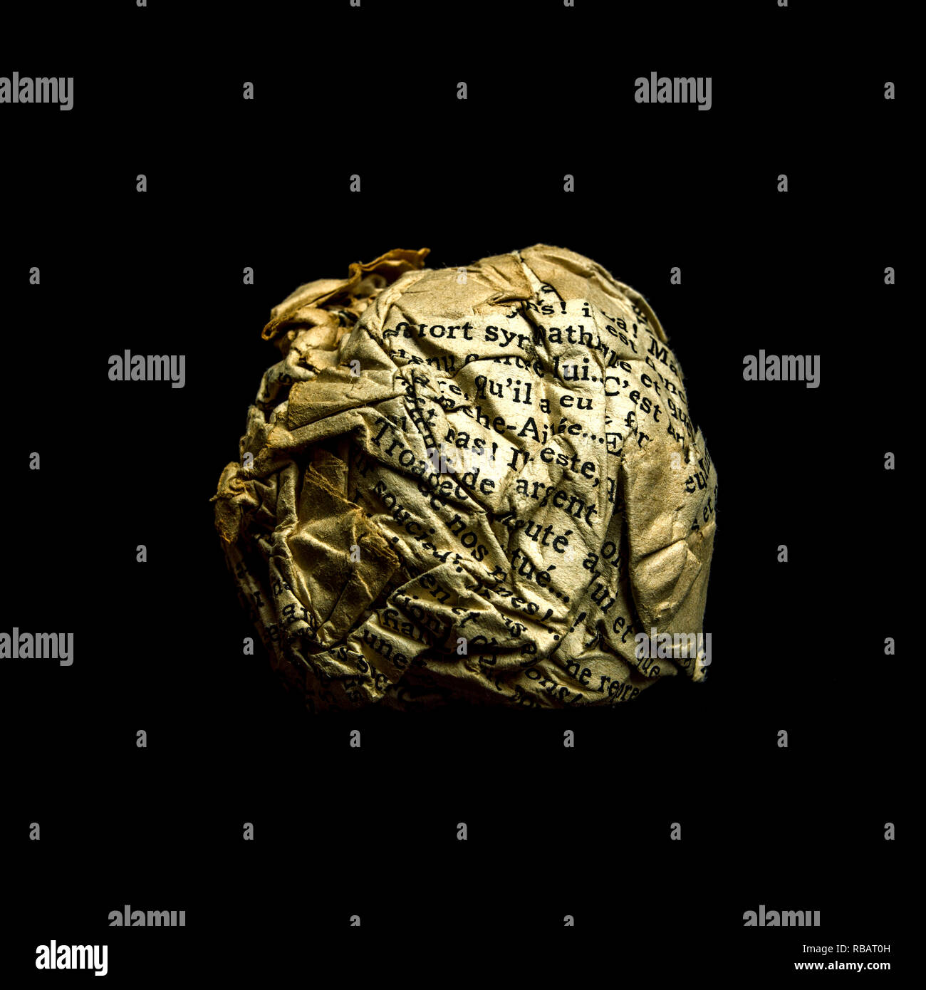 Scrunched up paper hi-res stock photography and images - Alamy