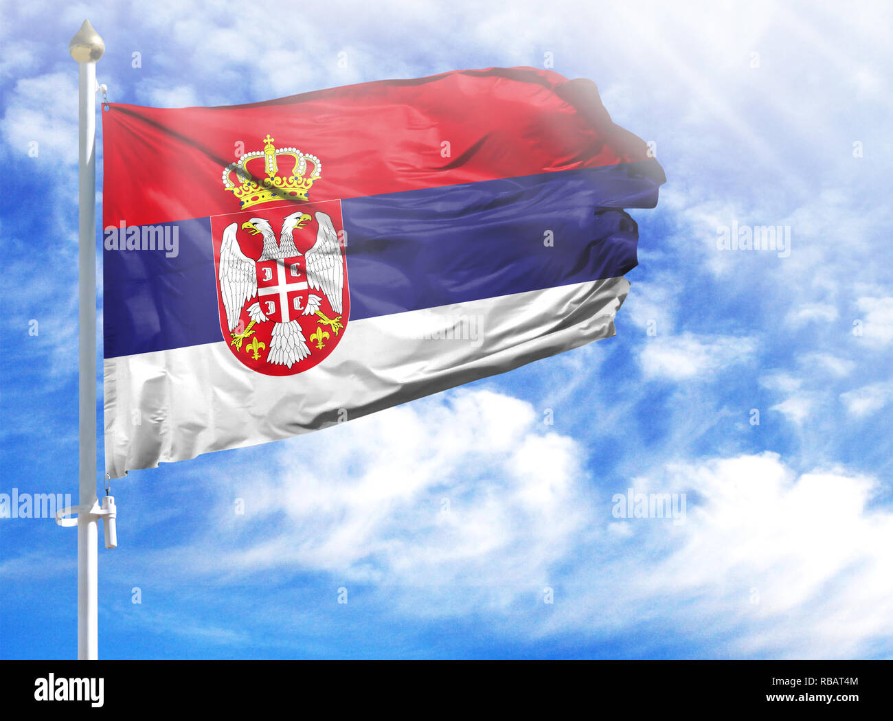 Serb republic flag hi-res stock photography and images - Alamy