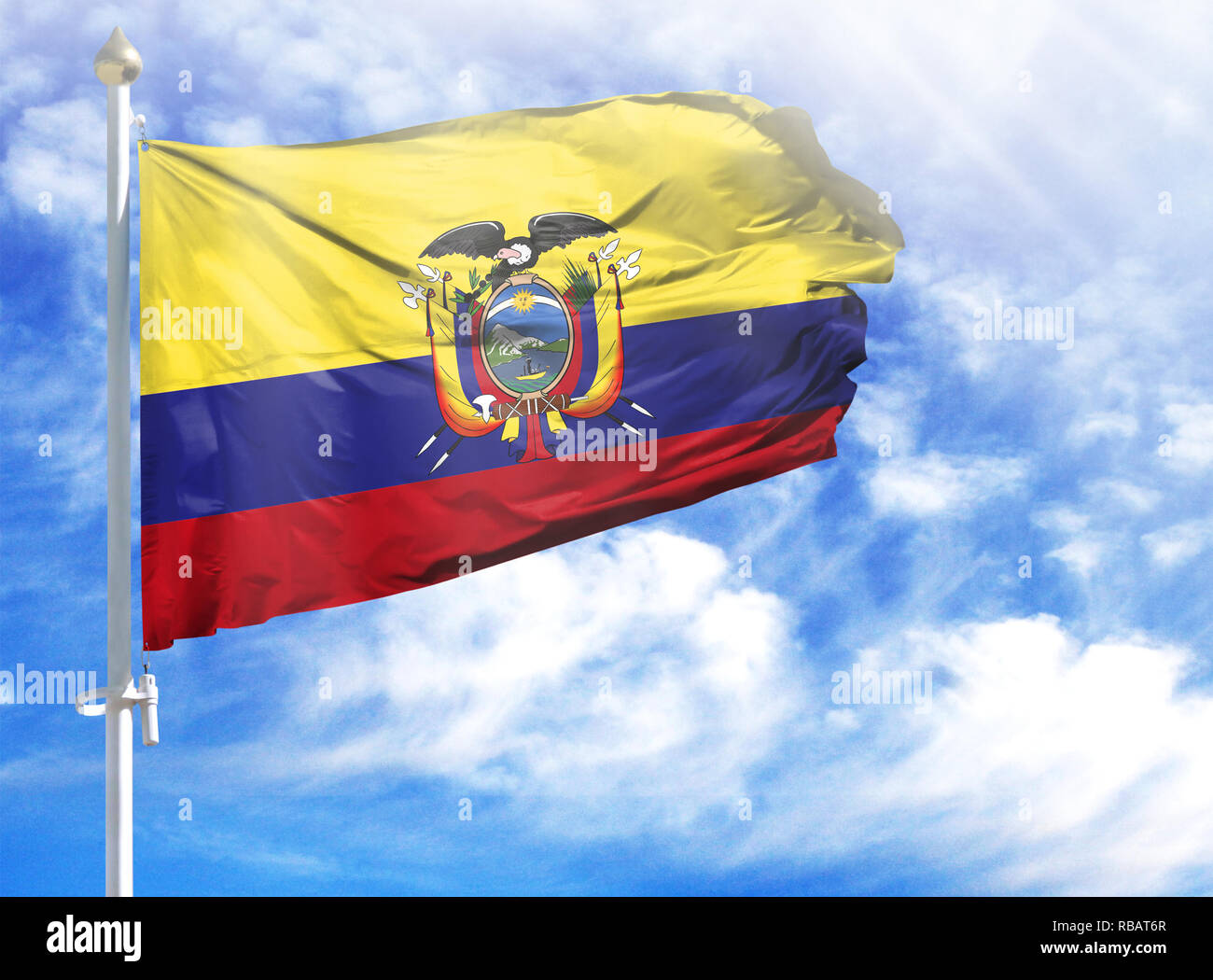 Flag ecuador ecuadorian banner on hi-res stock photography and images ...