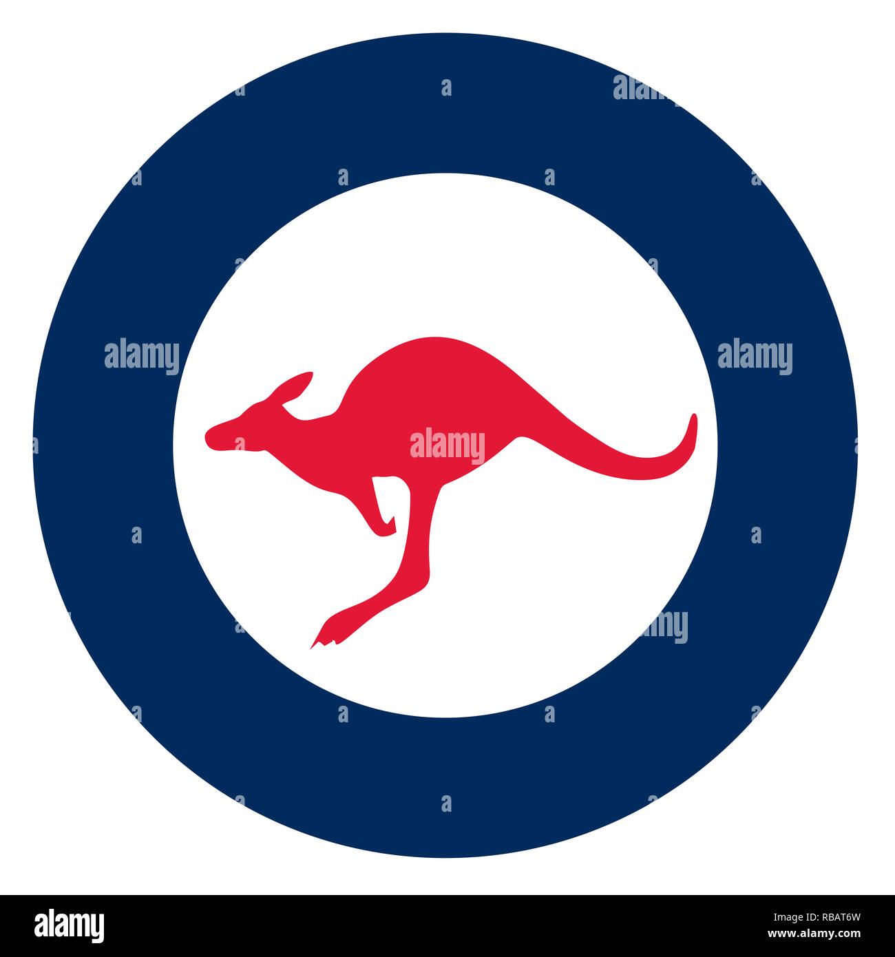 Australia country roundel flag based round symbol Stock Photo - Alamy
