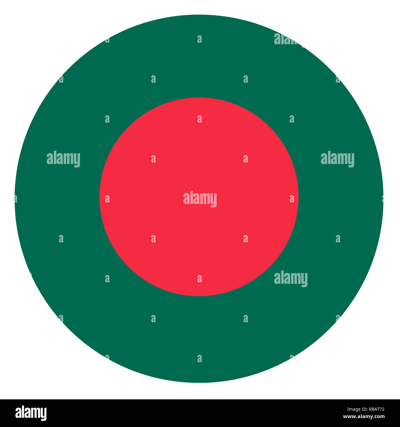 Bangladesh country roundel flag based round symbol Stock Photo - Alamy
