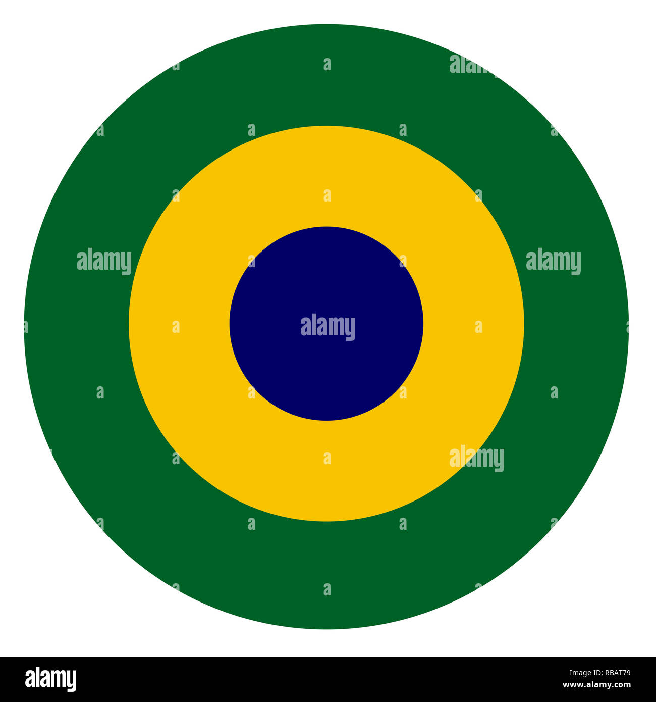 Brazil country roundel flag based round symbol Stock Photo - Alamy