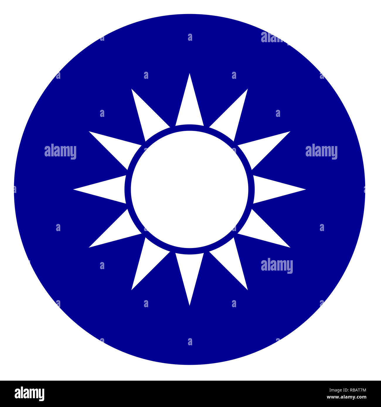 China country roundel flag based round symbol Stock Photo - Alamy