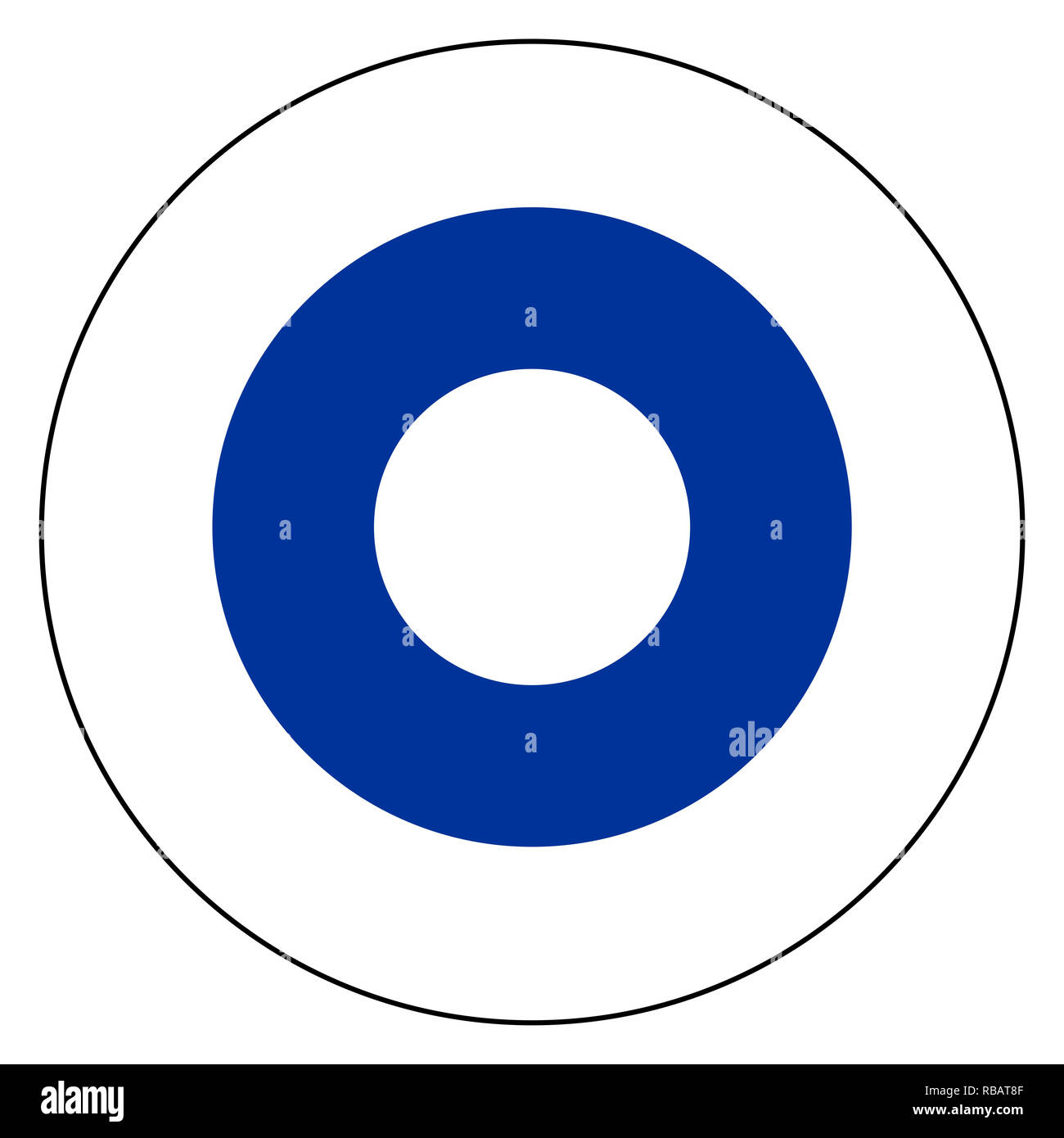 Finland country roundel flag based round symbol Stock Photo - Alamy