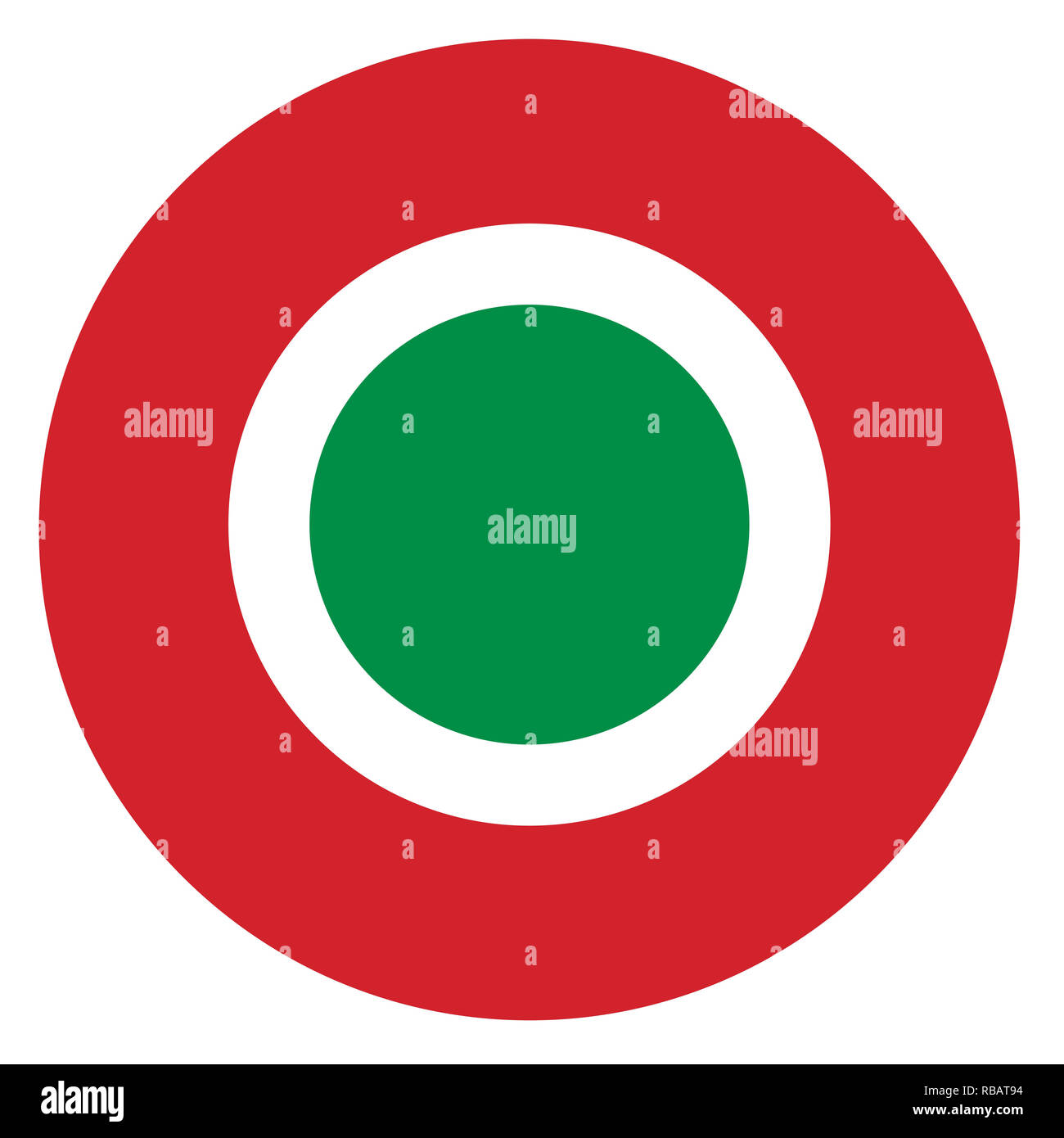 italy country roundel flag based round symbol Stock Photo - Alamy