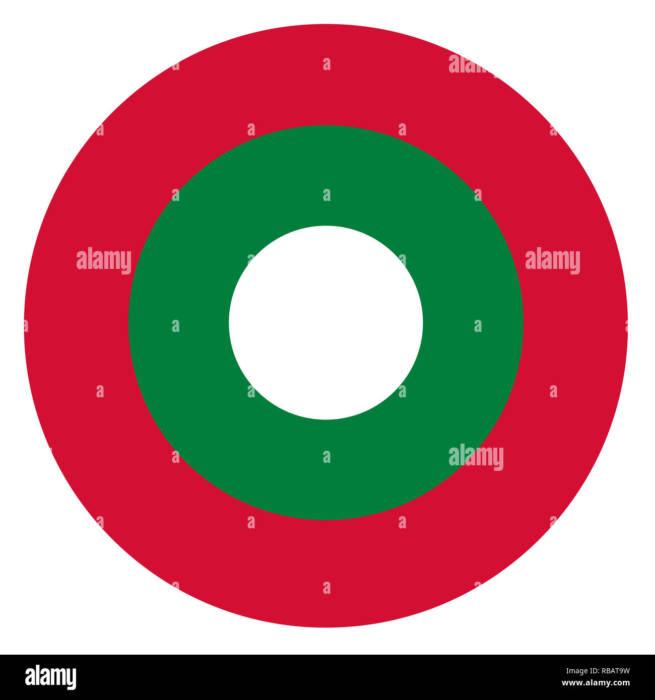 Maldives country roundel flag based round symbol Stock Photo - Alamy
