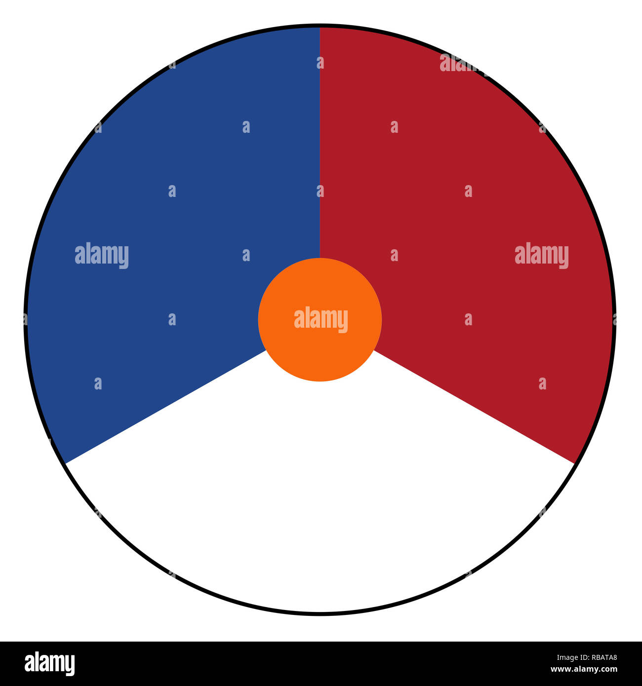 Netherlands country roundel flag based round symbol Stock Photo - Alamy