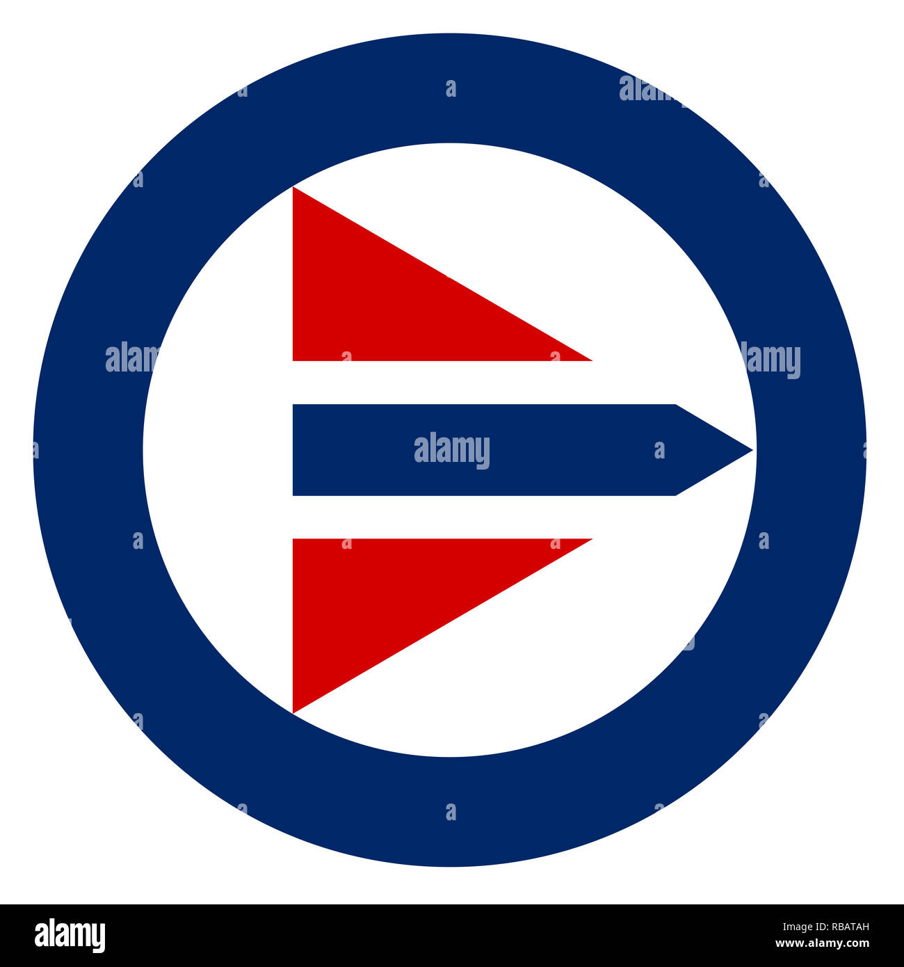 Norway country roundel flag based round symbol Stock Photo - Alamy