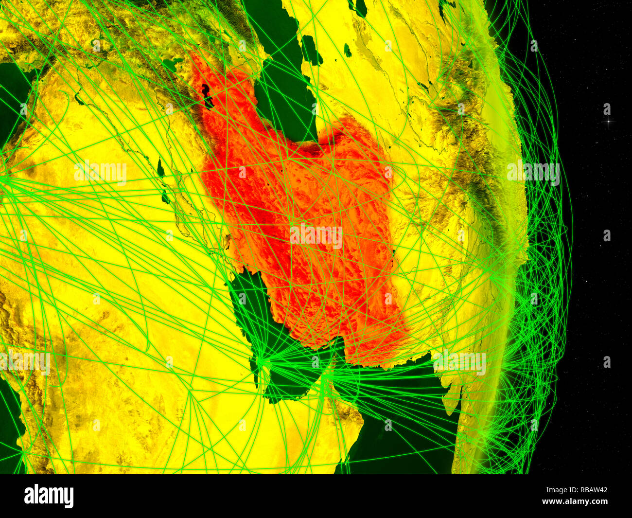 Iranian map planet earth hi-res stock photography and images - Alamy