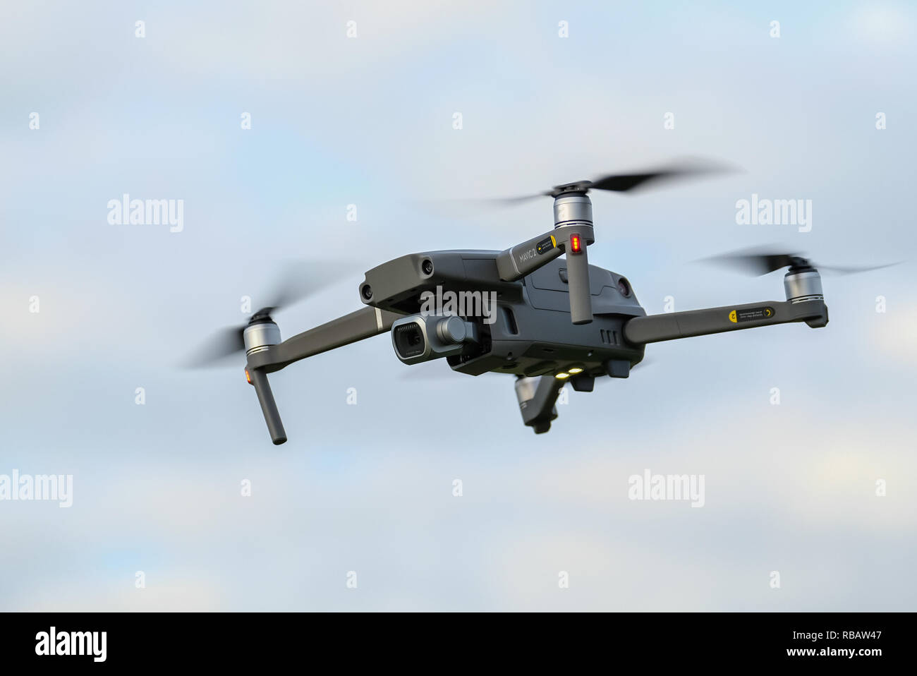 Drone in flight Stock Photo - Alamy