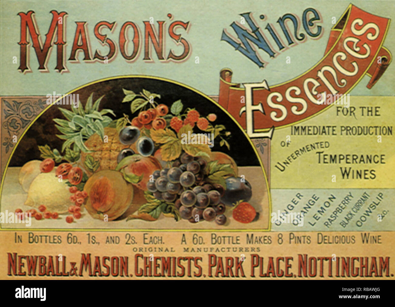 Mason's Wine Essences Stock Photo - Alamy