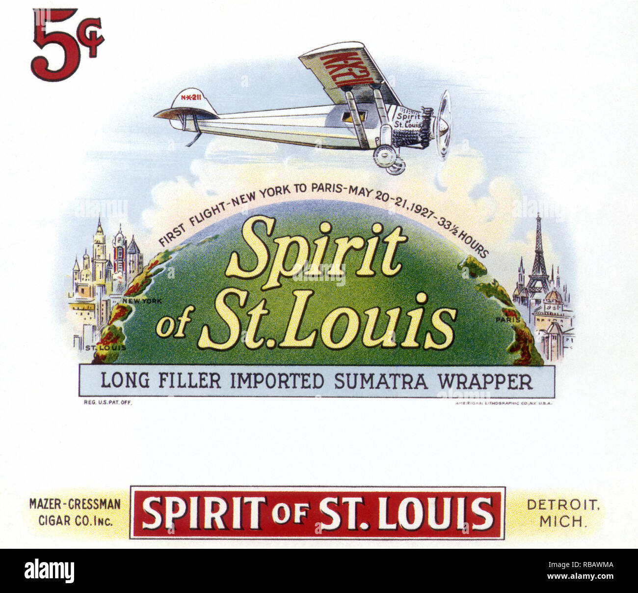 Spirit of St. Louis Stock Photo - Alamy
