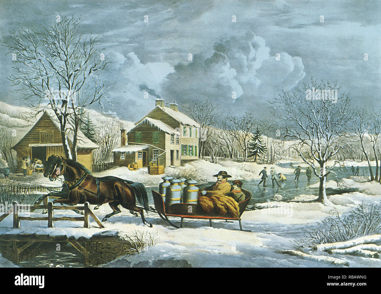 American sleigh hi-res stock photography and images - Alamy