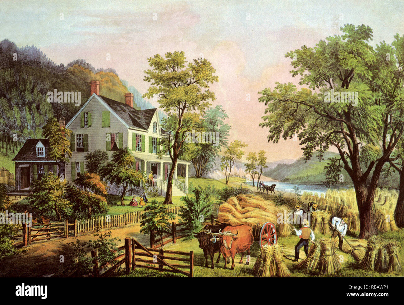 Farmer's Home Harvest Stock Photo - Alamy