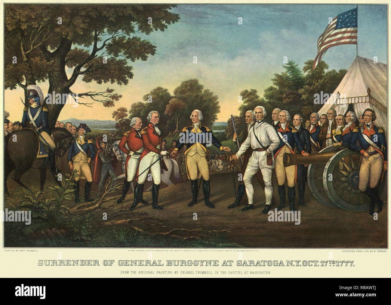 Surrender of general burgoyne hi-res stock photography and images - Alamy