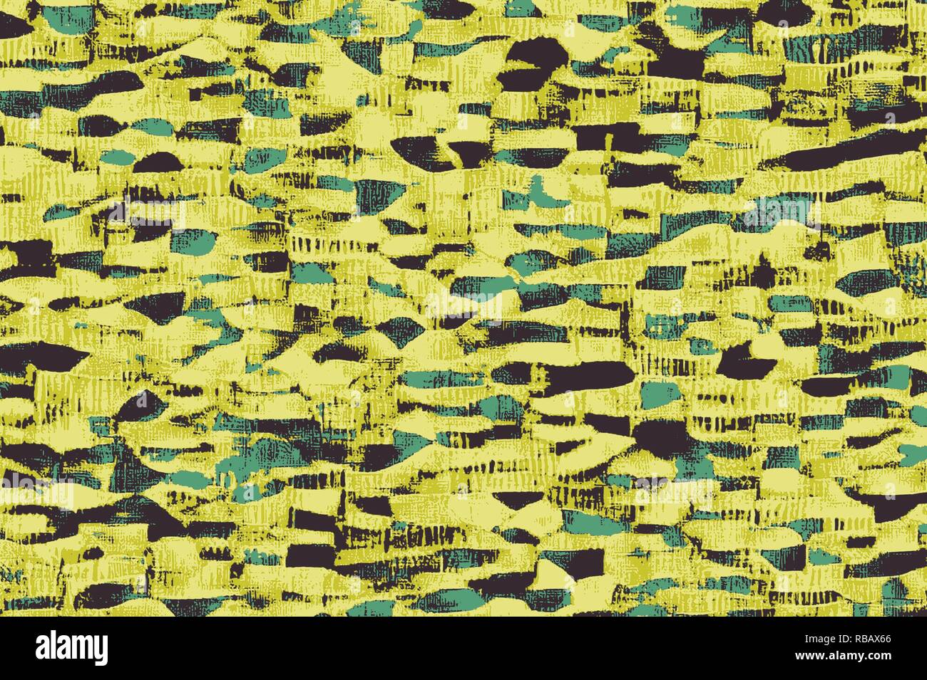 Yellow african fabrics with patterns and colored textures Stock Photo ...
