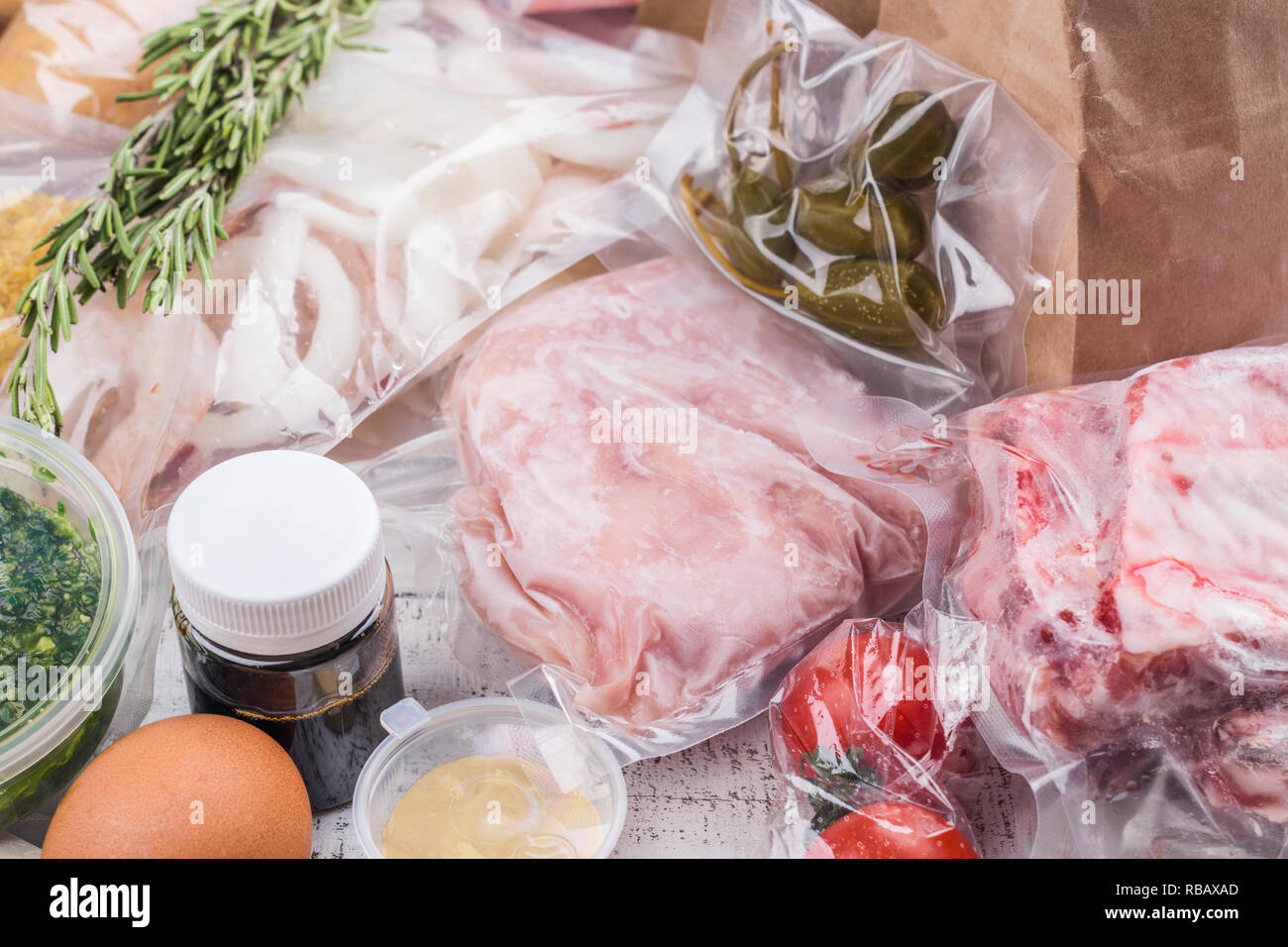 Healthy daily meals delivery Stock Photo - Alamy