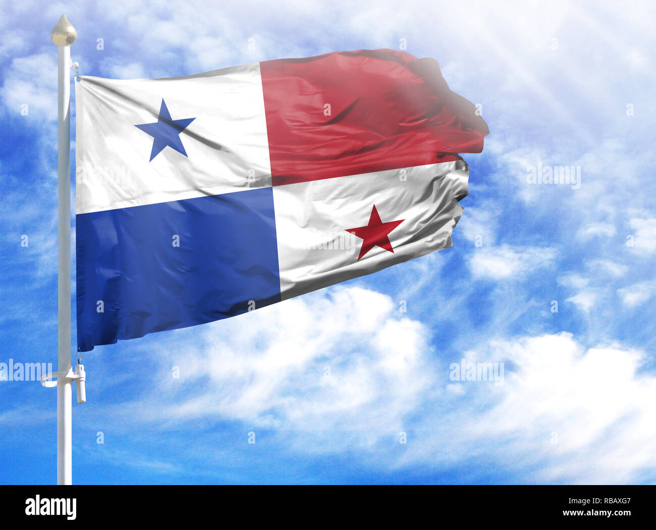 Panamanian National Flag High Resolution Stock Photography and Images ...