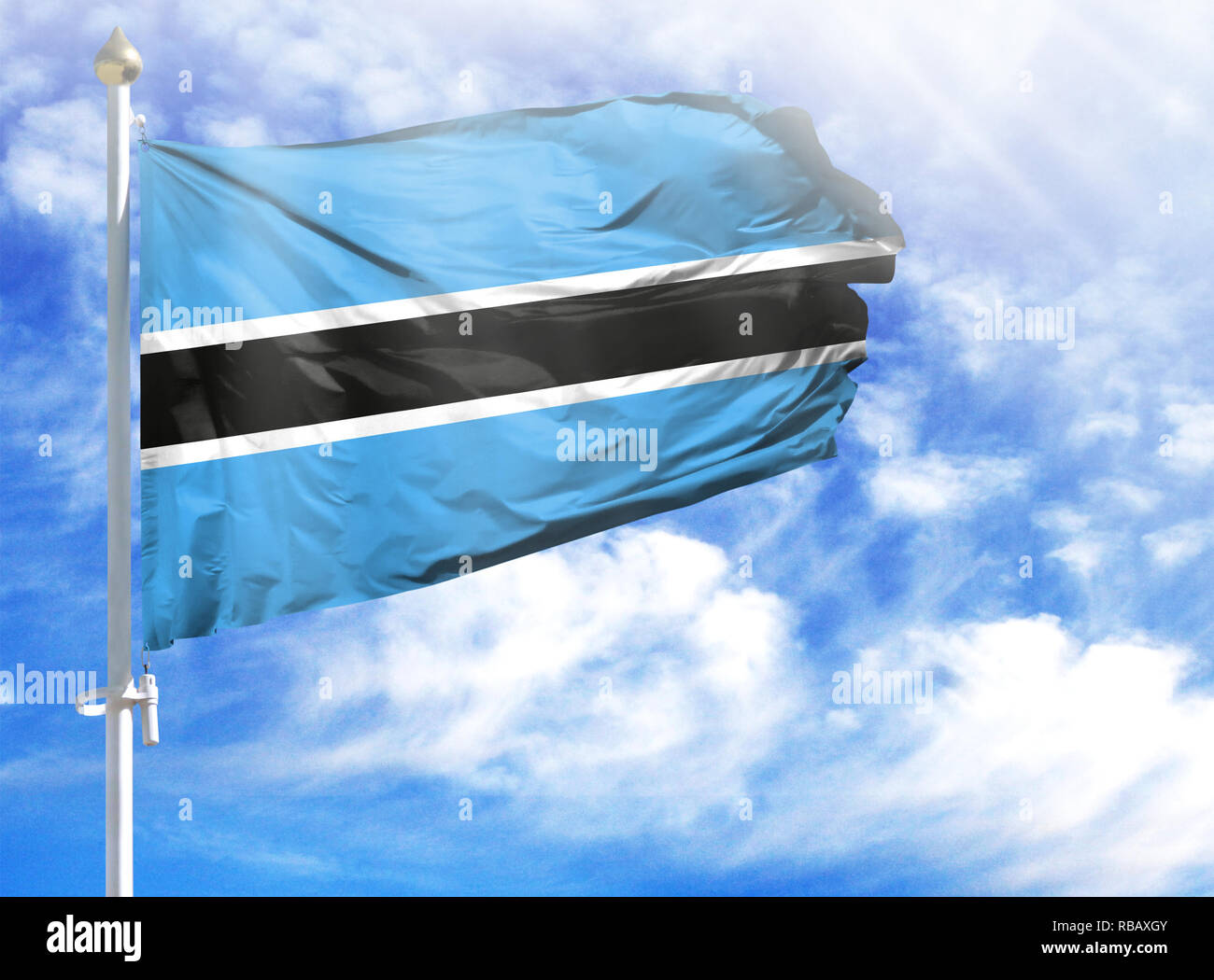 Botswana official flag hi-res stock photography and images - Alamy