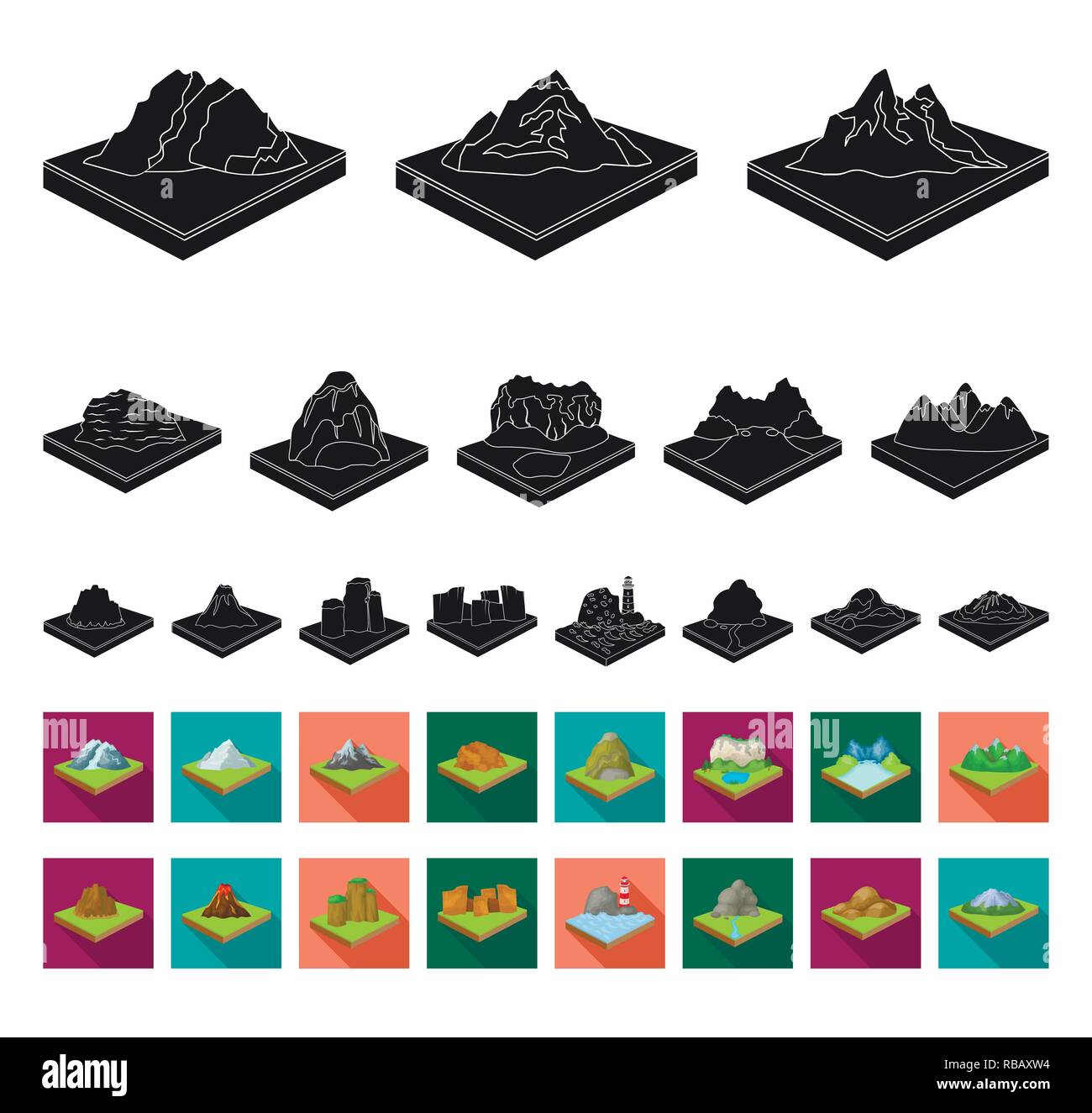 Forest massif Stock Vector Images - Alamy