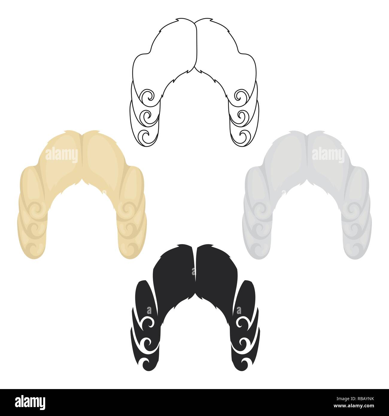 Wig logo design hi-res stock photography and images - Alamy